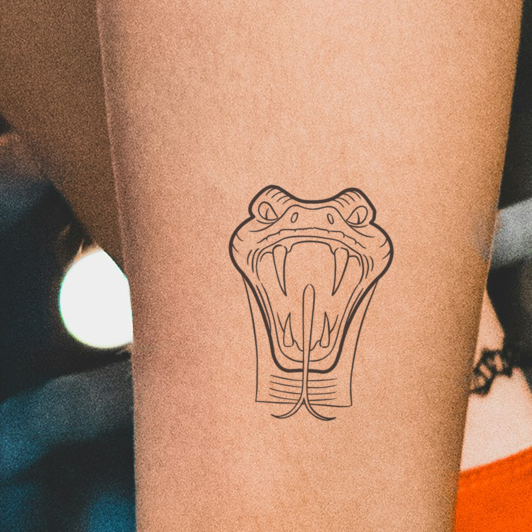 Harry Potter House Slytherin Slang | 2 Weken Tijdelijke Tatoeage | Inkster